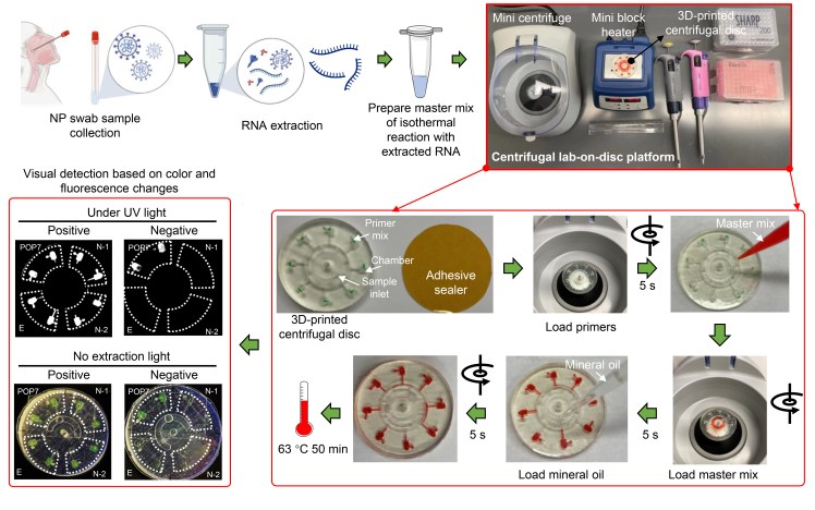 One-step 3D-printed microfluidic disc for multiplexed detection of SARS ...